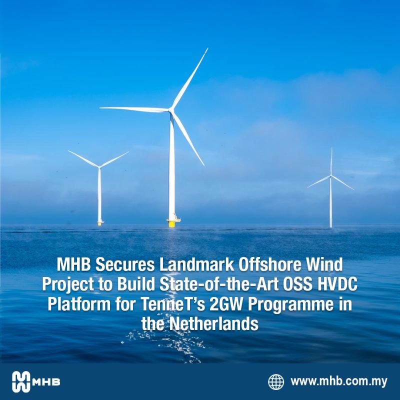MHB secures a contract to build OSS HVDC Platform for TenneT’s 2GW ...