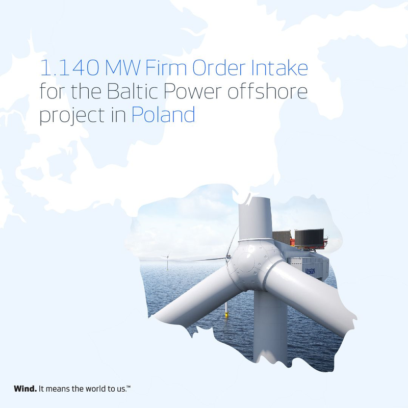 Vestas wins 1140 MW offshore order for V236-15.0 MW wind turbines in Poland